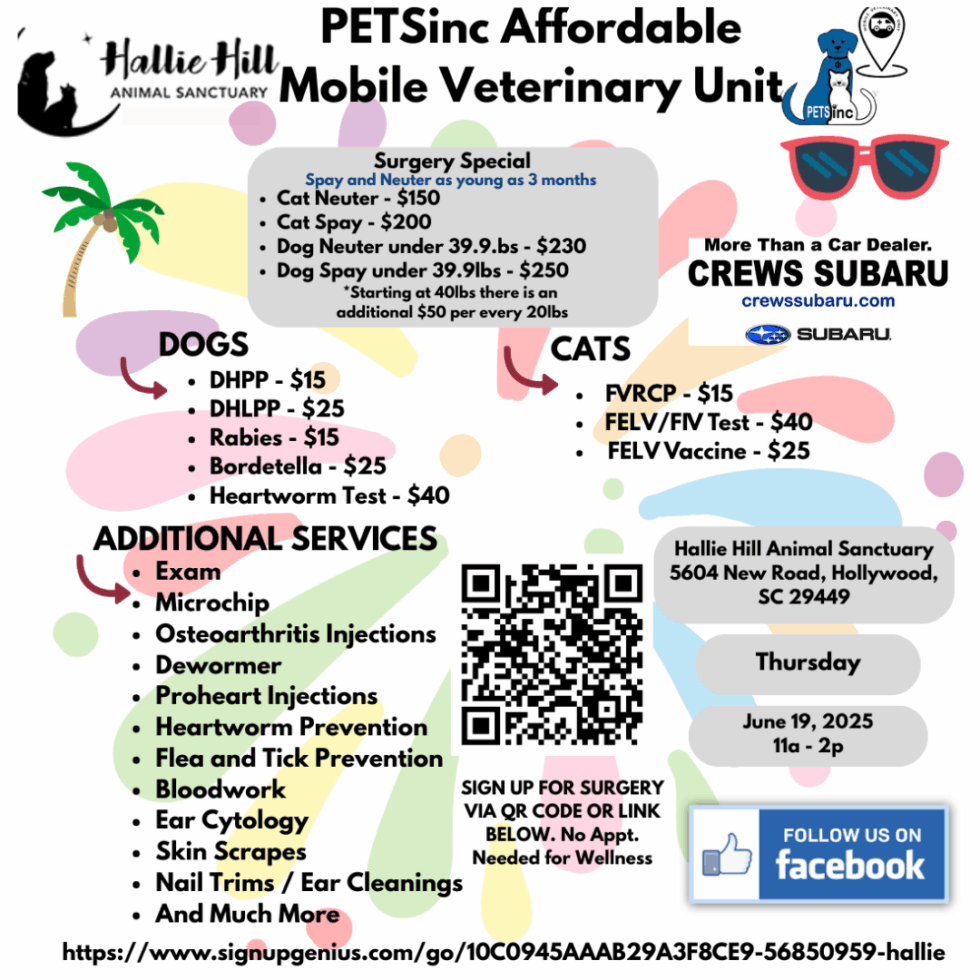 PETSinc Affordable Mobile Veterinary Unit | Hallie Hill Animal Sanctuary